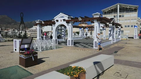 Castle Square plaza, Old town Benidorm, ... | Stock Video | Pond5