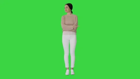 Casual woman standing doing nothing on a... | Stock Video | Pond5