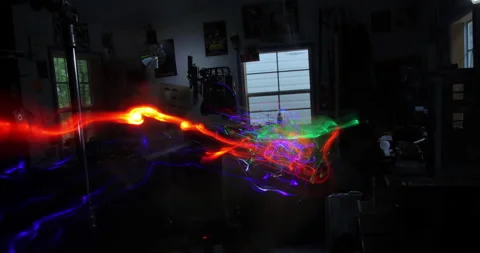 Catching a ghost with proton pack energy... | Stock Video | Pond5