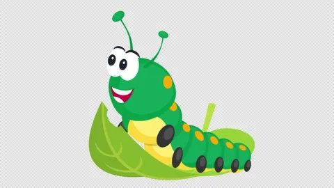 Caterpillar. Animation of an insect larv... | Stock Video | Pond5