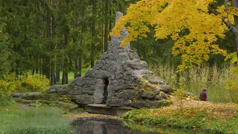 Catherine Park (Tsarskoye Selo). The Tuf... | Stock Video | Pond5