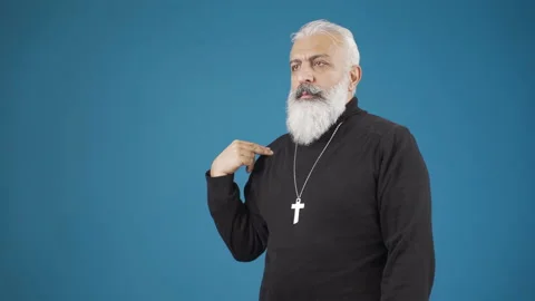 Catholic and Orthodox Christian man maki... | Stock Video | Pond5