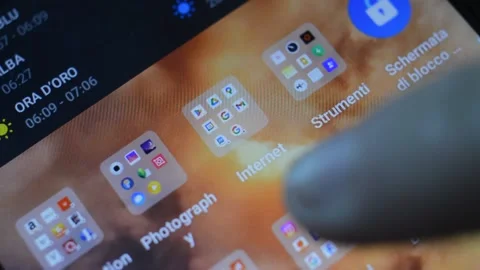 caucasian man's hand open paypal payment... | Stock Video | Pond5