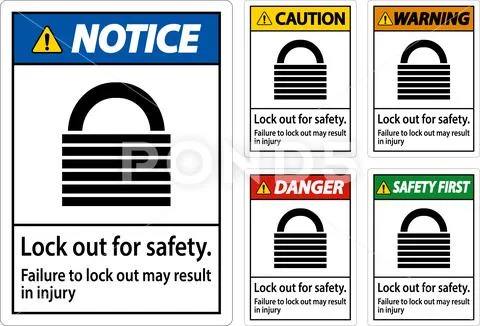 Caution Lock Out For Safety. Failure To Lock Out May Result In Injury ...