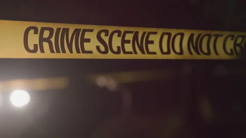 Caution Tape Surrounding a Crime Scene a... | Stock Video | Pond5