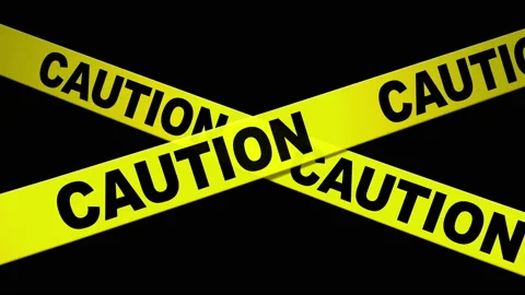 Caution Tape X Animation with Alpha Matt... | Stock Video | Pond5