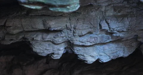 Cave Raw stone Texture in the Moonlight | Stock Video | Pond5
