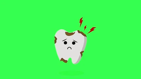 cavity tooth icon animation of cavity te... | Stock Video | Pond5