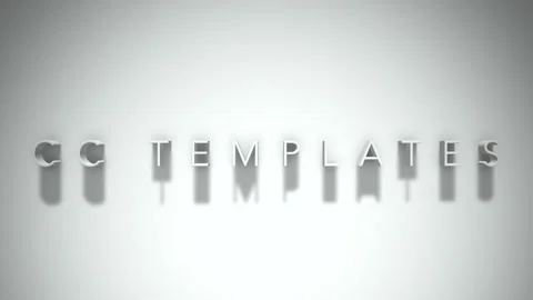 cc templates 3D title animation white te... | Stock Video | Pond5