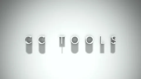 cc tools 3D title animation with shadows... | Stock Video | Pond5