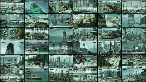 Cctv Split Screen Stock Video Footage | Royalty Free Cctv Split Screen ...