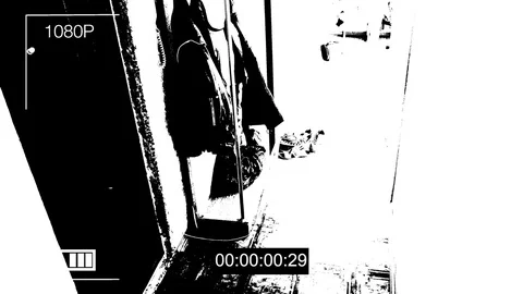 CCTV camera caught thief with a crowbar ... | Stock Video | Pond5