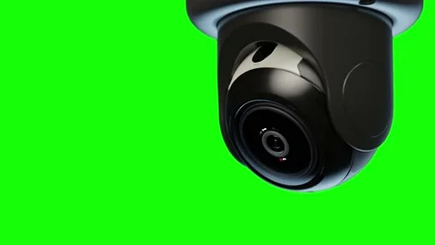 CCTV camera on Green screen. controlled ... | Stock Video | Pond5