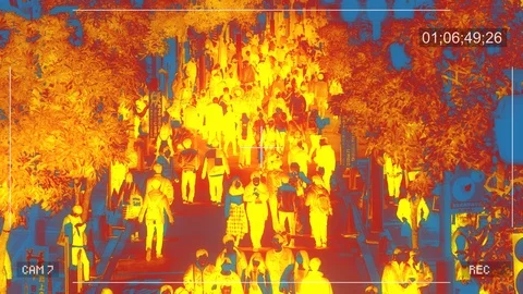 CCTV City Street at Infrared Surveillanc... | Stock Video | Pond5