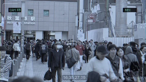 CCTV Security Camera People Walking | Stock Video | Pond5