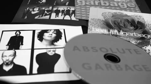 Cd and artwork of GARBAGE, American alte... | Stock Video | Pond5