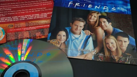 CD and artwork of video CD BEST OF FRIEN... | Stock Video | Pond5