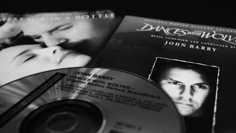 cd and cover of two movie ost with Kevin... | Stock Video | Pond5