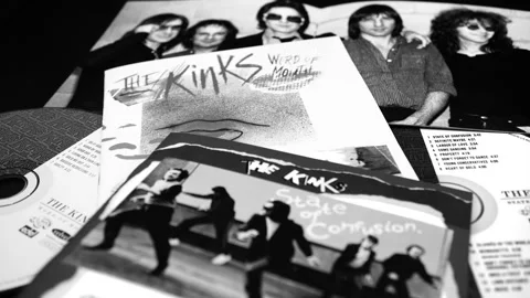 CD artwork of the famous group The Kinks... | Stock Video | Pond5