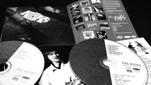 CD artwork of the famous group The Kinks... | Stock Video | Pond5