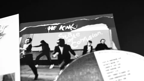 CD artwork of the famous group The Kinks... | Stock Video | Pond5