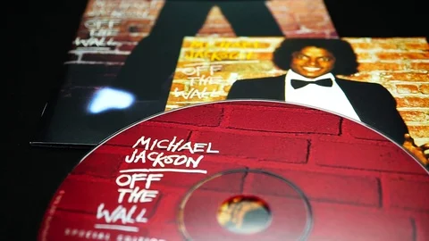 CD covers of Michael Jackson's first sol... | Stock Video | Pond5