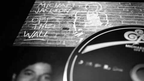 CD covers of Michael Jackson's first sol... | Stock Video | Pond5