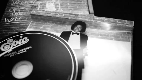 CD covers of Michael Jackson's first sol... | Stock Video | Pond5