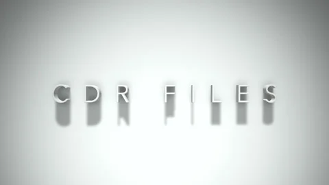 cdr files 3D title animation with shadow... | Stock Video | Pond5