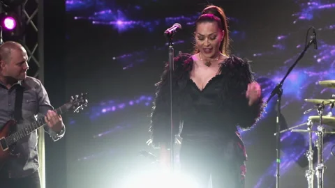 Ceca Raznatovic a serbian celebrity sing... | Stock Video | Pond5