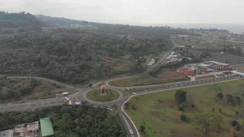 Ceiba tree on a roundabout in Sipopo, Ma... | Stock Video | Pond5