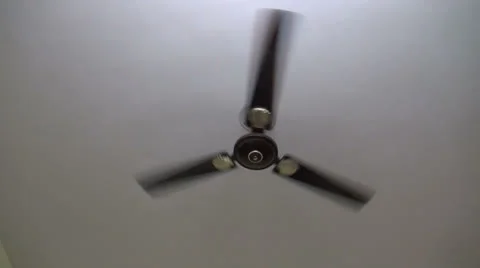 ceiling fan motion in hotel, India | Stock Video | Pond5