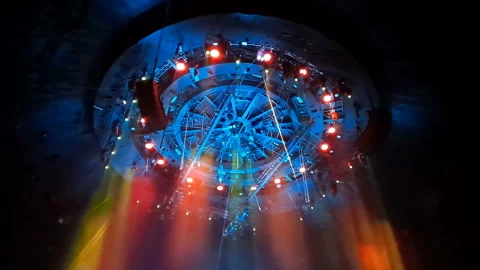 Ceiling with with a professional stage o... | Stock Video | Pond5
