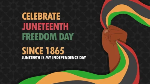 Celebrating Juneteenth background animat... | Stock Video | Pond5