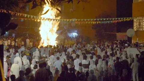 celebrating Maskal ceremony in Addis Aba... | Stock Video | Pond5