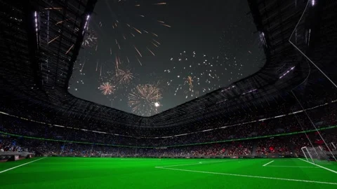 Stadium Fireworks Stock Footage ~ Royalty Free Stock Videos | Pond5