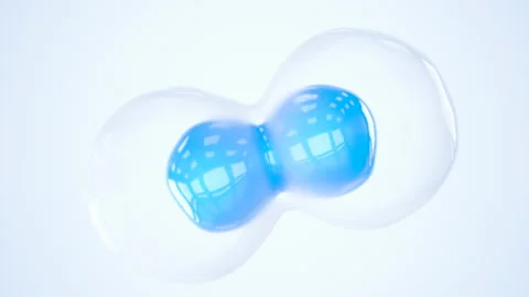 Cell division, Mitosis. Blue Body cells ... | Stock Video | Pond5