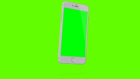 cell phone rotating, with green screen b... | Stock Video | Pond5