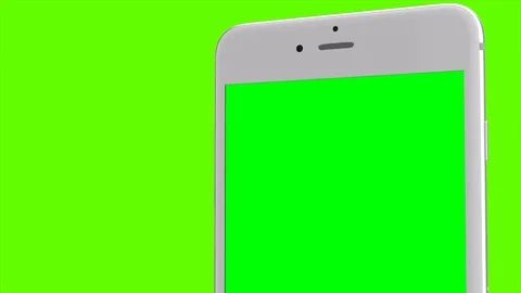 cell phone rotating, with green screen b... | Stock Video | Pond5