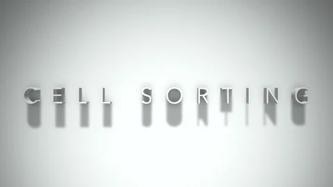 cell sorting 3D title animation white te... | Stock Video | Pond5