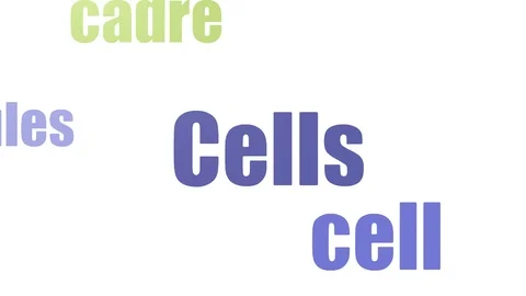 Cells Animated Word Cloud On White Backg... | Stock Video | Pond5