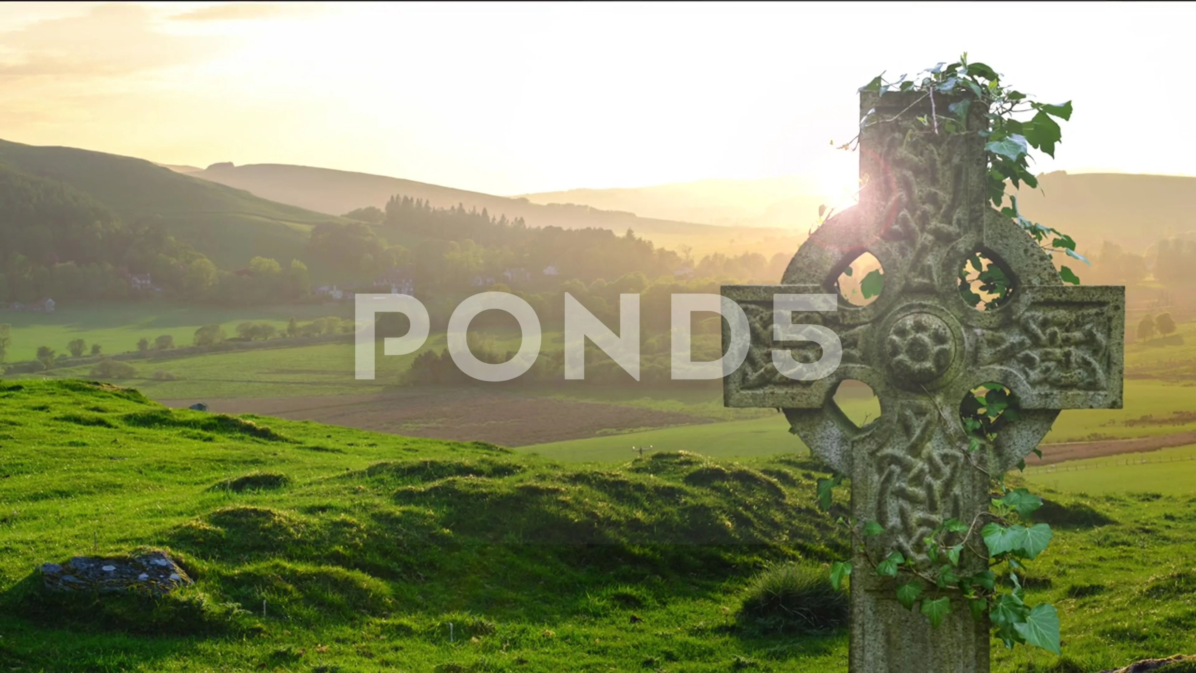 Irish Celtic Cross Wallpaper