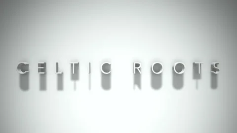 celtic roots 3D title animation white te... | Stock Video | Pond5