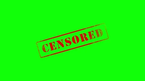 Censored being Stamped on Green Screen w... | Stock Video | Pond5
