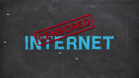 Censored internet concept with old film ... | Stock Video | Pond5