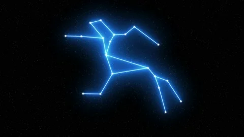 Centaurus - Animated zodiac constellatio... | Stock Video | Pond5