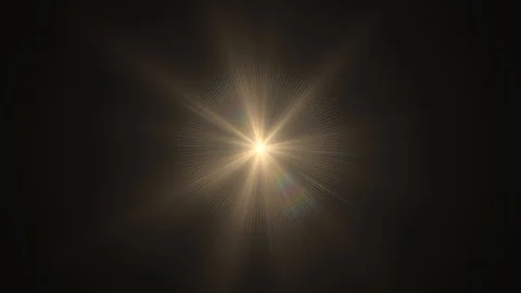center flickering star sun lights optica... | Stock Video | Pond5