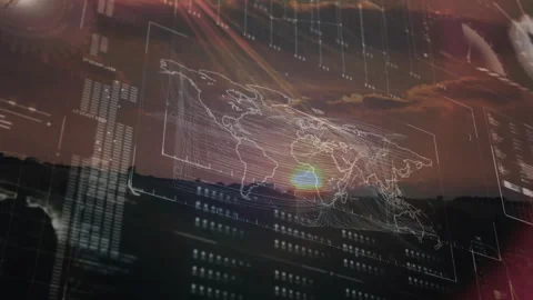 Transparent 1 In Grid Map Overlay Stock Footage ~ Royalty Free Stock ...