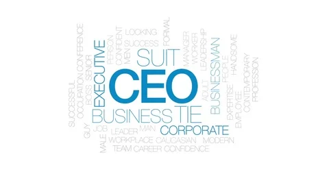 CEO animated word cloud, text design ani... | Stock Video | Pond5