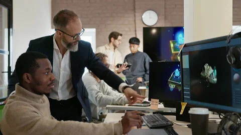 CEO of company studio developers of game... | Stock Video | Pond5